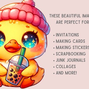 Watercolour Bubble Tea Animal Clipart Boba Tea Animals PNG Digital ...
