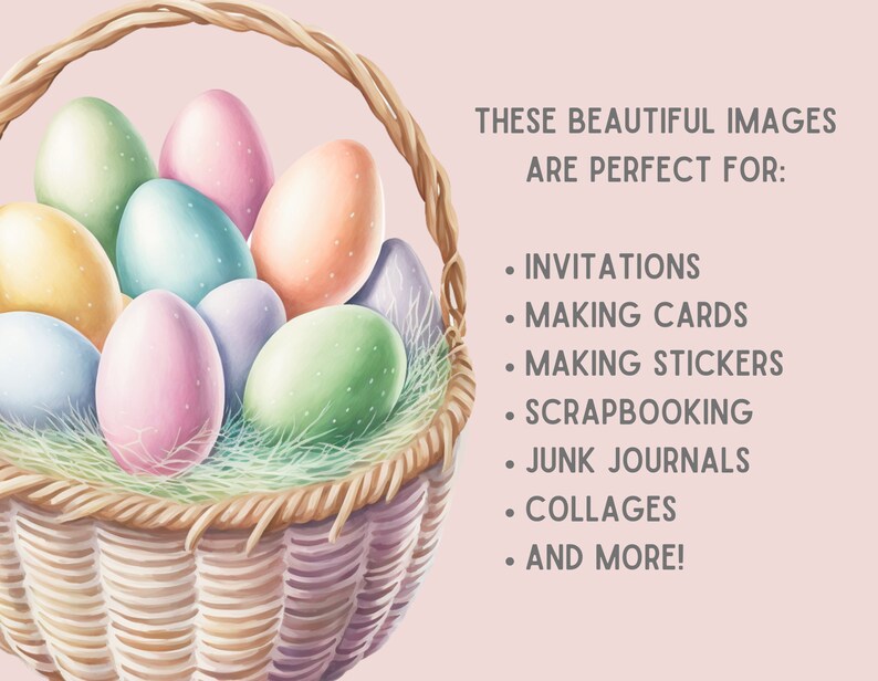 Watercolour Pastel Easter Treats Clipart Easter Eggs PNG - Etsy