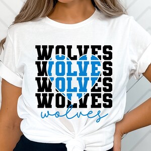 Stacked Wolves SVG, Wolves Mascot Svg, Wolves Svg, Wolves School Team ...