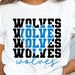 Stacked Wolves SVG, Wolves Mascot Svg, Wolves Svg, Wolves School Team ...
