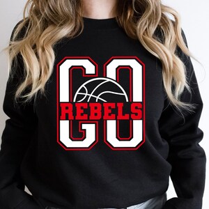 Rebel Basketball Svg, Rebel, Rebels, Basketball Svg, Png, Sublimation ...