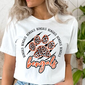 Bengals SVG PNG, Leopard Bengals Paw Svg, Bengals Claw Svg, Bengals ...
