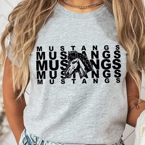 Mustangs SVG PNG, Mustangs Face Svg, Stacked Mustangs Svg, Mustangs ...