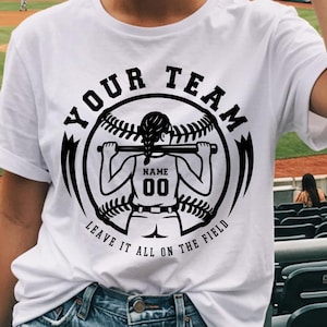 Softball Player SVG Template, Editable Name (cricut & Silhouette) - Etsy