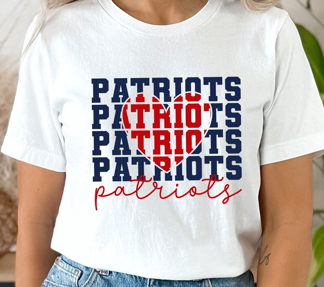 Stacked Patriots SVG Patriots Mascot Svg Patriots Svg - Etsy