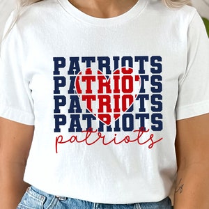 Stacked Patriots SVG, Patriots Mascot Svg, Patriots Svg, Patriots ...