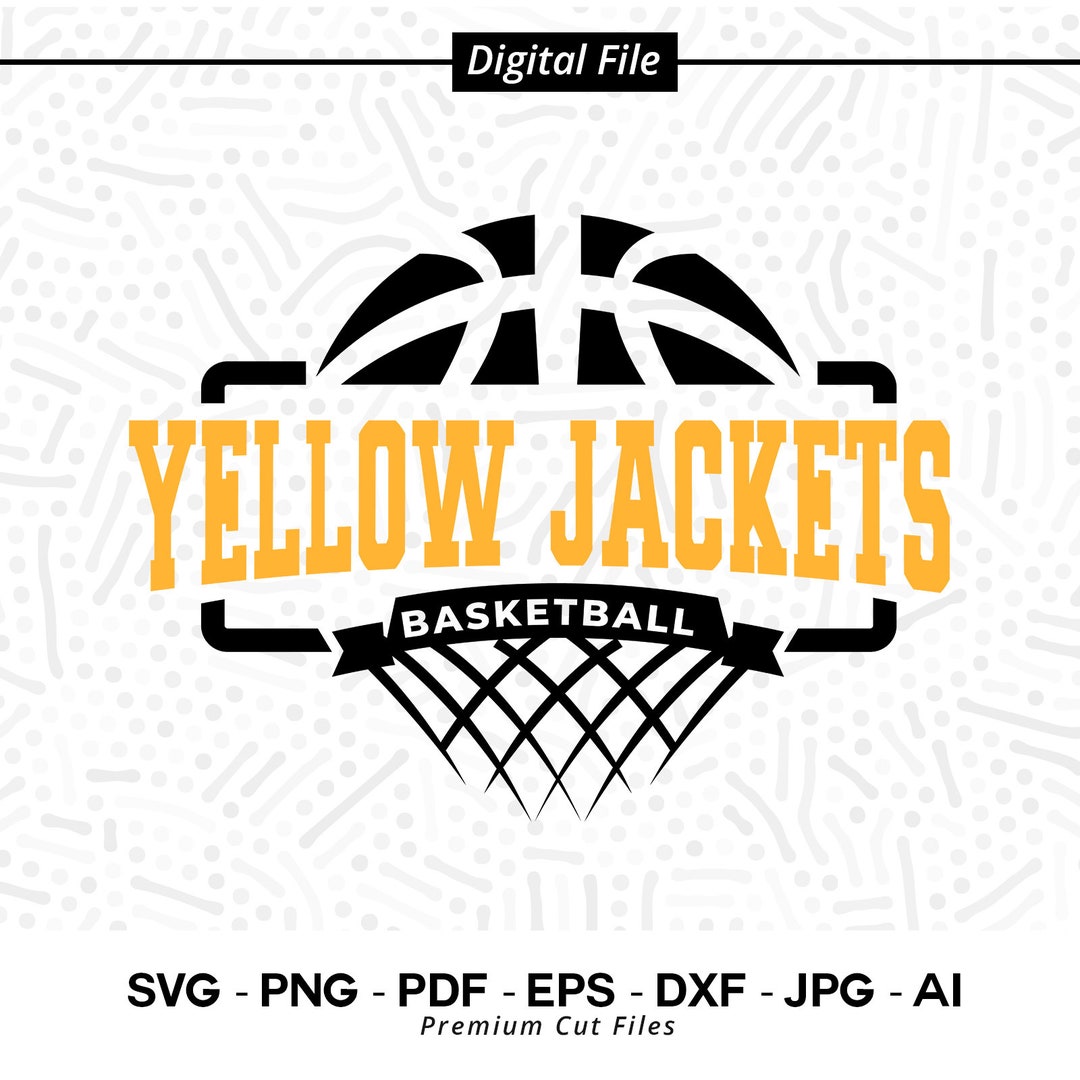 Yellow Jacket SVG PNG, Yellow Jacket Basketball Svg, Yellow Jackets ...