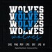 Stacked Wolves SVG, Wolves Mascot Svg, Wolves Svg, Wolves School Team ...