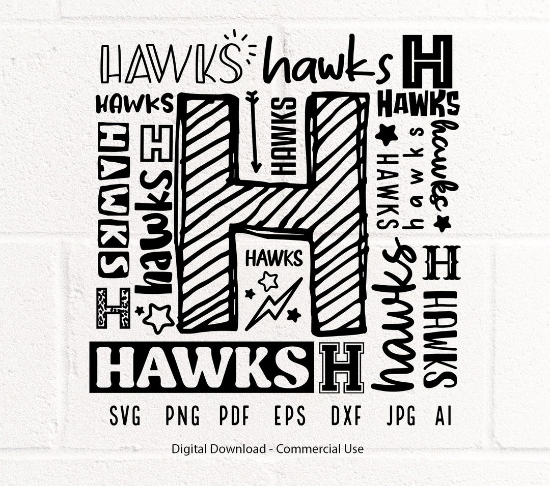 Hawk Svg, Hawk, Hawks, Svg, Png, H, Sublimation, Clipart, Cricut Svg ...