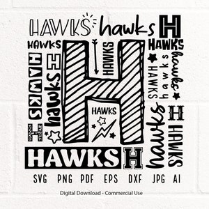 Hawk Svg, Hawk, Hawks, Svg, Png, H, Sublimation, Clipart, Cricut Svg ...