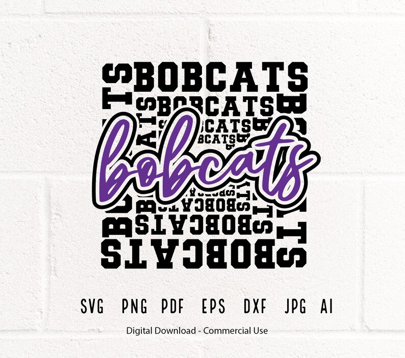 Bobcats Mascot SVG, School Spirit Design (digital Download) - Etsy
