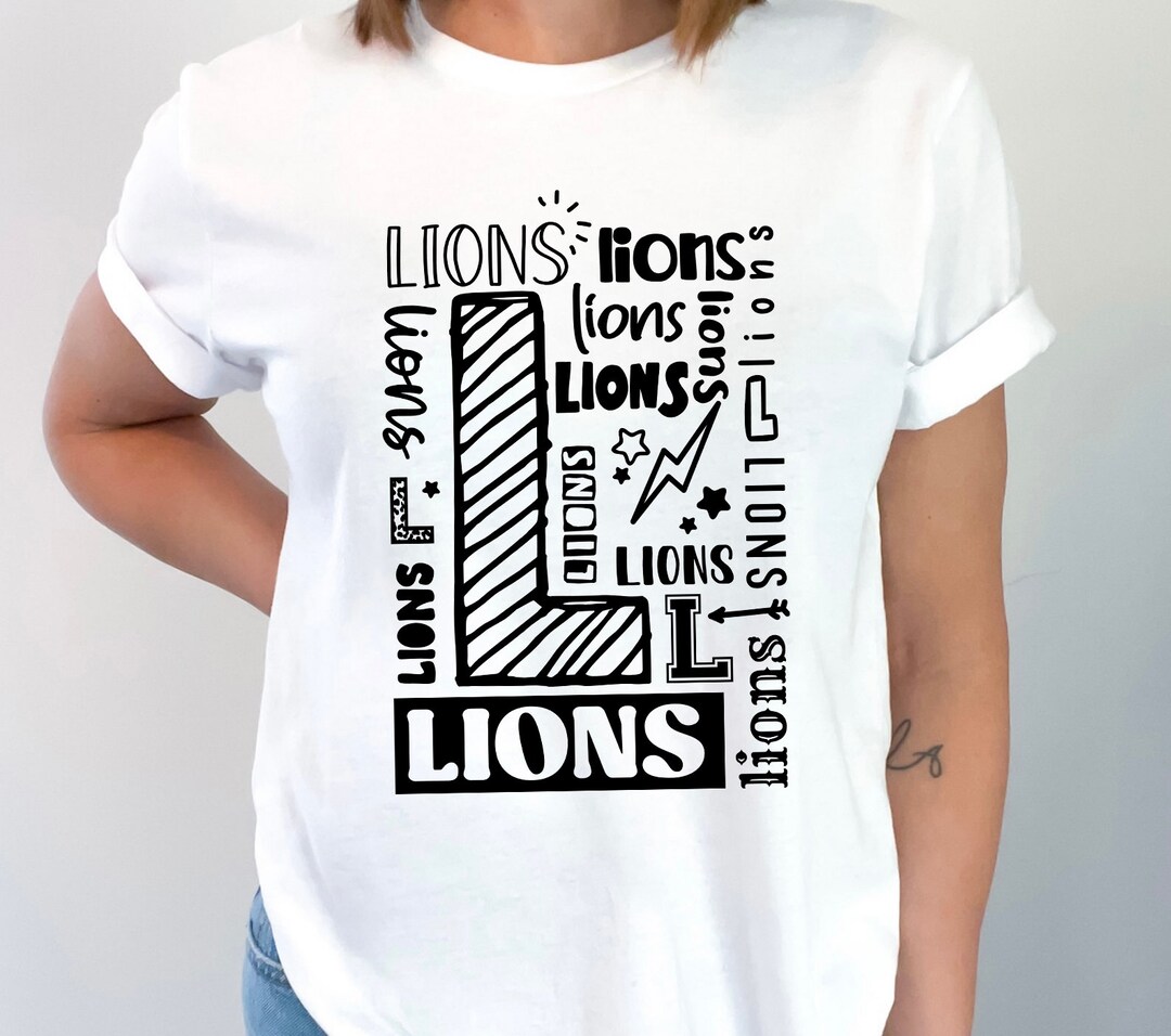 Lions SVG PNG Lions Mascot Svg Lions Typography Svg Lions - Etsy