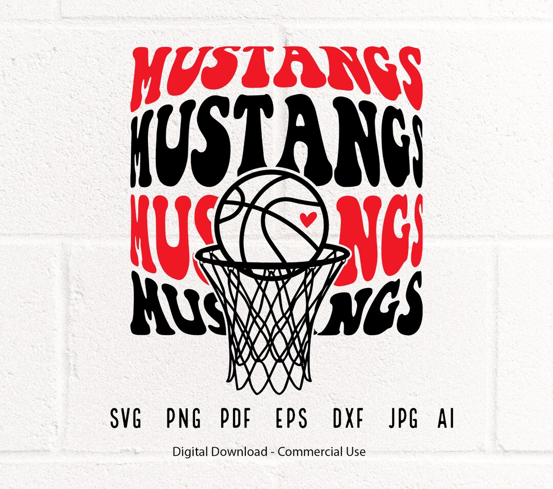 Mustangs Basketball SVG PNG, Mustangs Mascot Svg, Mustangs Svg,mustangs ...