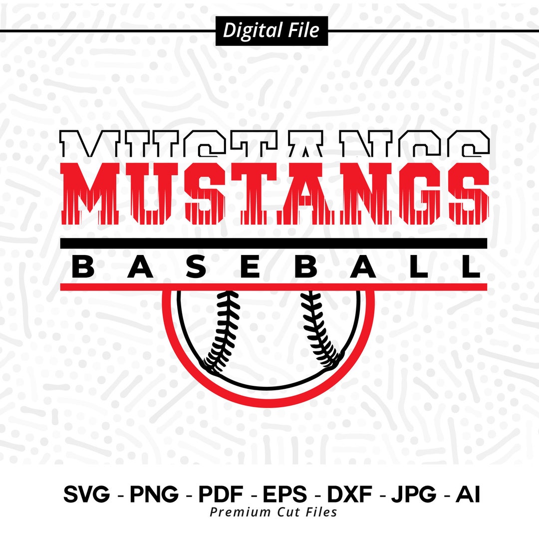 Mustangs Baseball SVG PNG, Baseball Svg, Mustangs Svg, Baseball Shirt ...