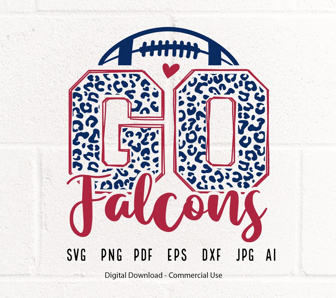 Leopard Go Falcons SVG, Falcons Football Svg, Falcons Svg, Falcons ...
