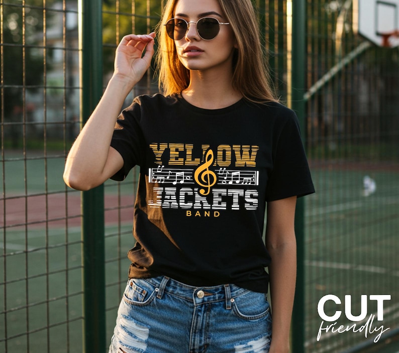 Yellow Jackets Band SVG PNG, Marching Band Mom Shirt Design (digital ...
