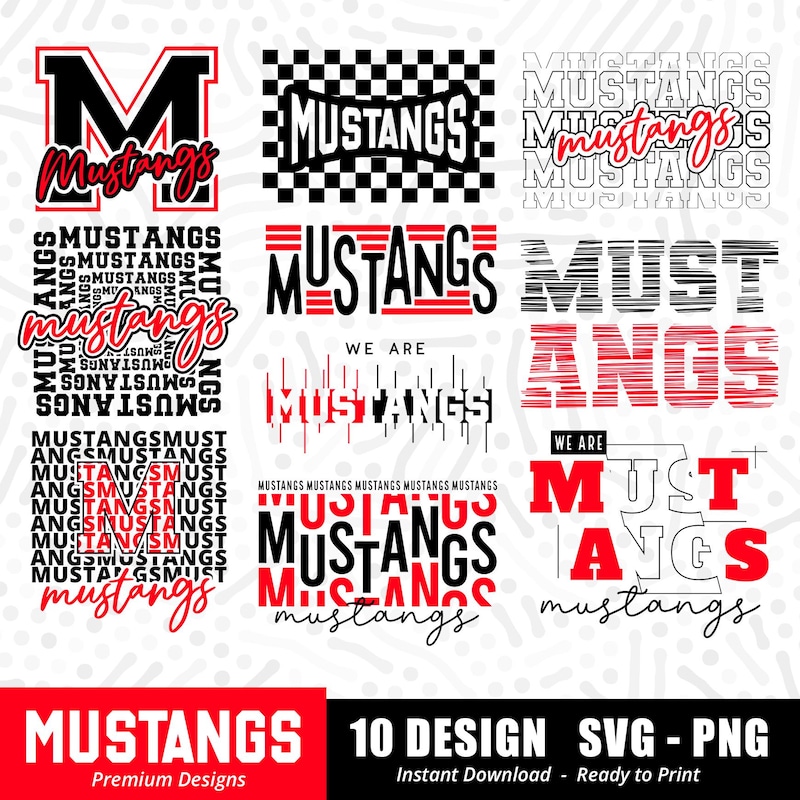 Mustang Svg - Etsy