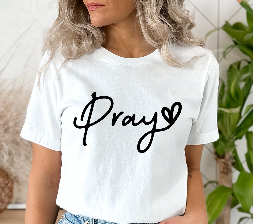 Pray SVG PNG, Pray With Heart Svg, Prayer Svg, Christian Svg, Religious ...