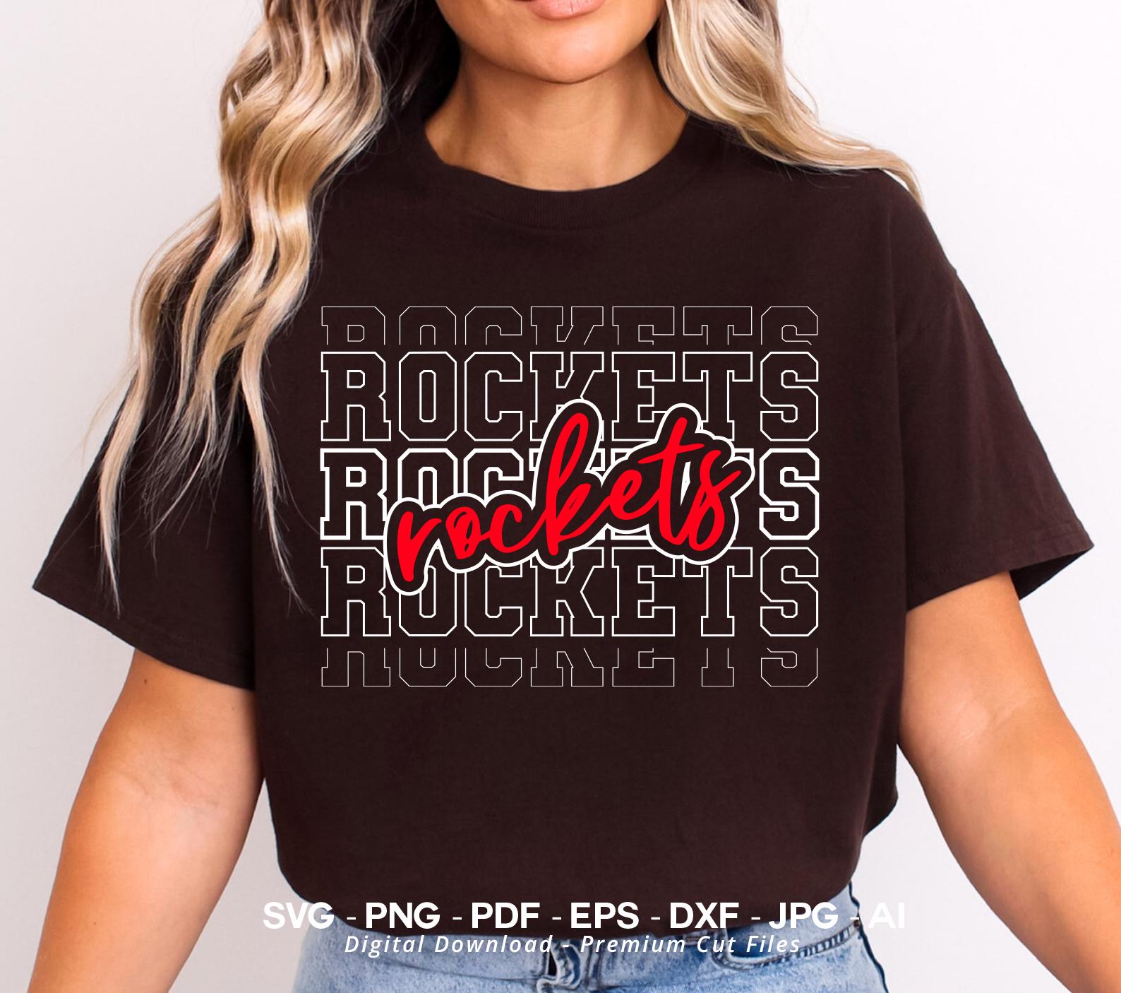 Rockets Stacked SVG, Mascot Cheer Design (digital Download) - Etsy