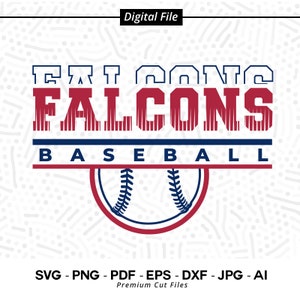 Falcons Baseball SVG PNG, Baseball Svg, Falcons Svg, Baseball Shirt Svg ...