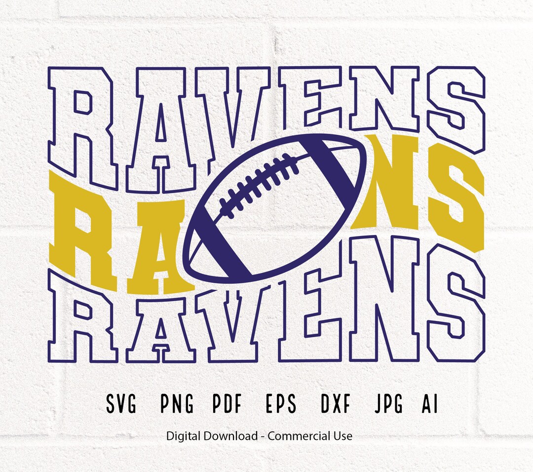 Raven Football Svg, Raven, Ravens, Football Svg, Png, Sublimation ...