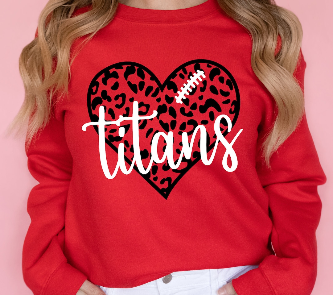 Leopard Heart Titans SVG PNG Titans Mascot Svg Titans Svg - Etsy