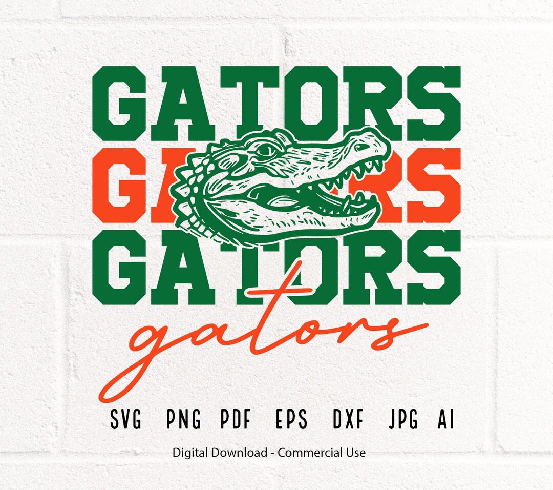 Gators SVG PNG, Gators Face Svg, Gators Mascot Svg, Gators Shirt Svg ...