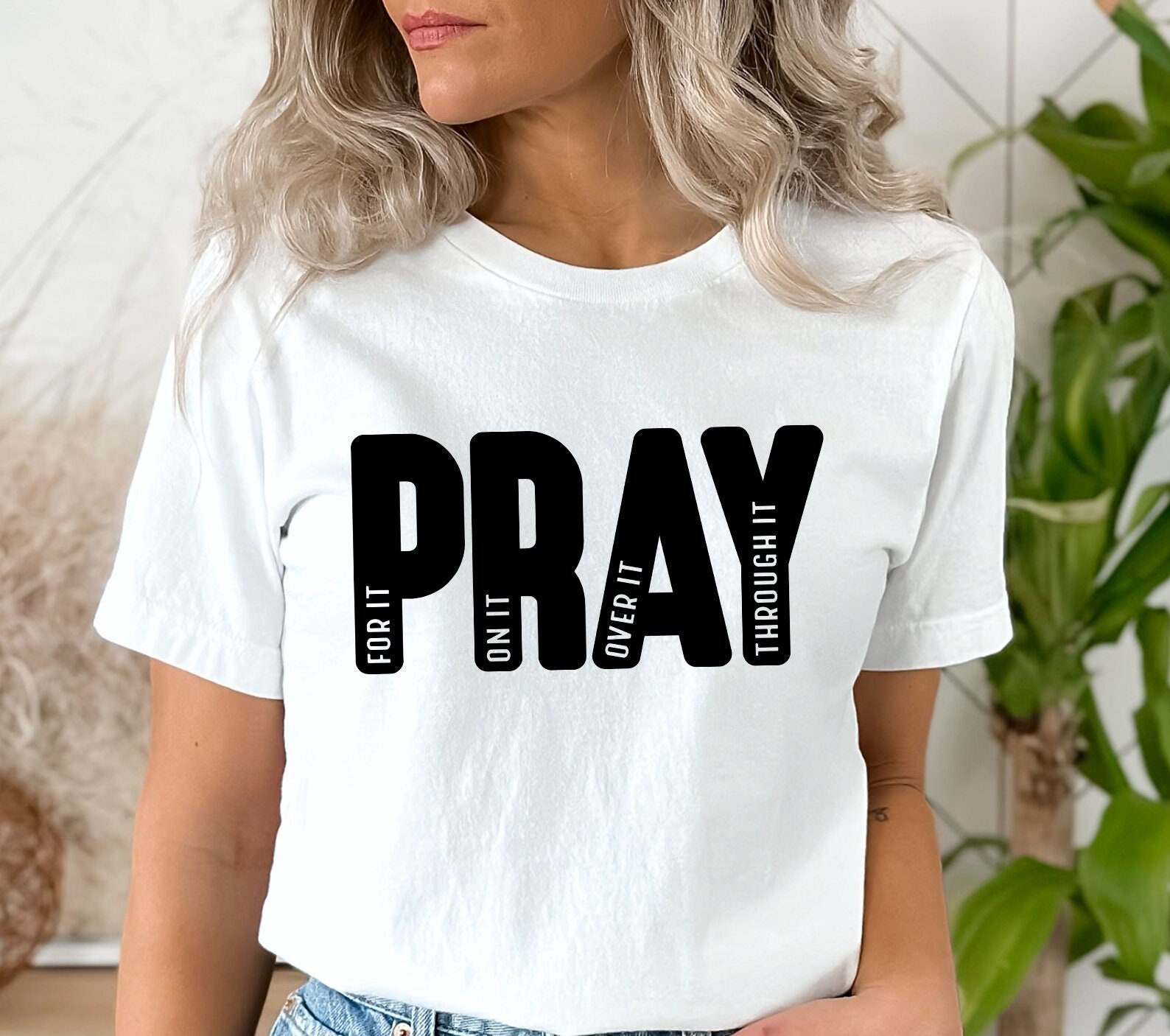 Pray SVG PNG Pray on It Pray Through It Pray Over It - Etsy