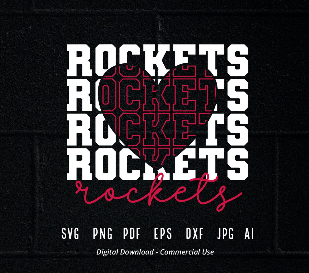 Stacked Rockets SVG, Rockets Mascot Svg, Rockets Svg, Rockets School ...