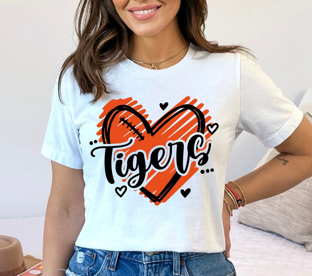 Tigers SVG PNG Tigers Heart Svg Tigers Football Svg Tigers - Etsy
