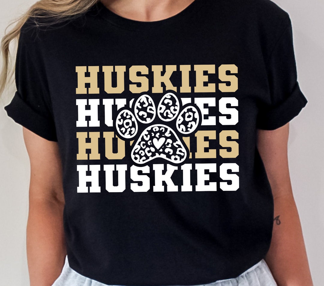 Stacked Huskies Paw SVG Huskies Mascot Svg Huskies Svg - Etsy