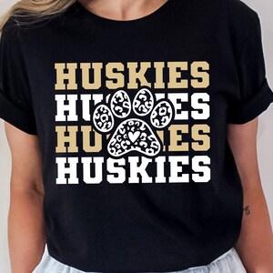 Stacked Huskies Paw SVG, Huskies Mascot Svg, Huskies Svg, Huskies Paw ...