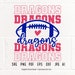 Dragon Football Svg, Dragon, Dragons, Football Svg, Png, Sublimation ...