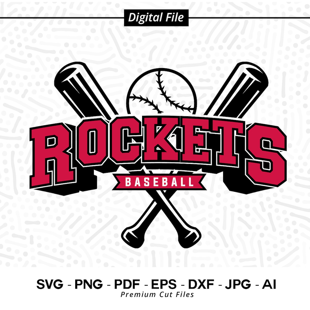Rockets Baseball SVG PNG, Baseball Svg, Rockets Svg, Baseball Shirt Svg ...