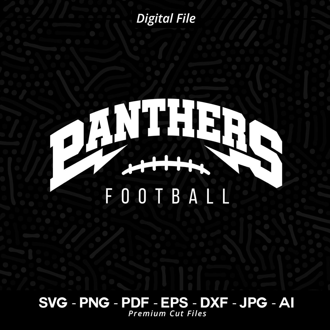 Panthers Football SVG, Panthers Svg, Panther Svg, Football Svg ...