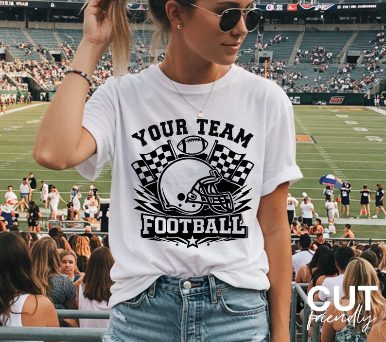 Editable Football Team Template SVG PNG, Custom Name Design, Helmet ...