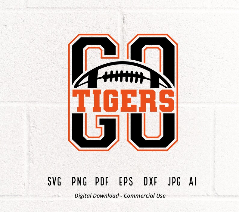 GO Tigers SVG Tigers Mascot Svg Tigers Svg Tigers School - Etsy