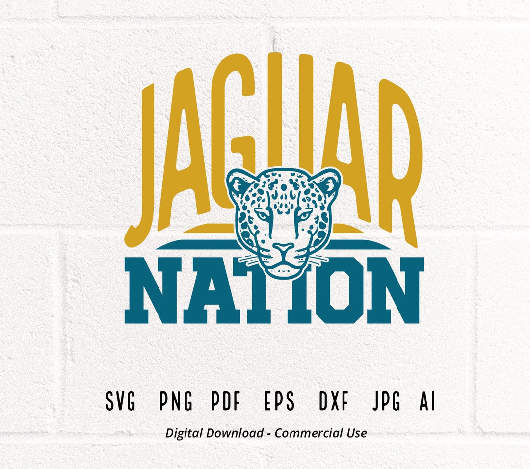 Jaguar Nation SVG PNG, Jaguar SVG, Jaguars Mascot Svg, Jaguar Cheer Svg ...