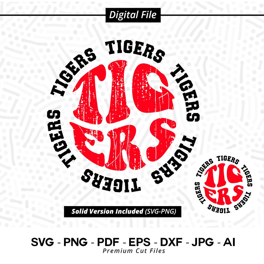 Tigers SVG PNG, Tigers Typography Svg, Tigers Sport Logo Svg, Tigers ...
