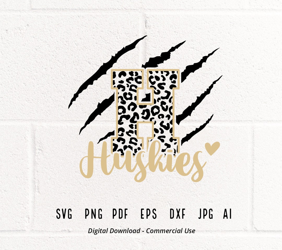 Huskies Claw SVG, Claw Scratch Svg, Leopard Huskies Svg, Huskies Paw ...