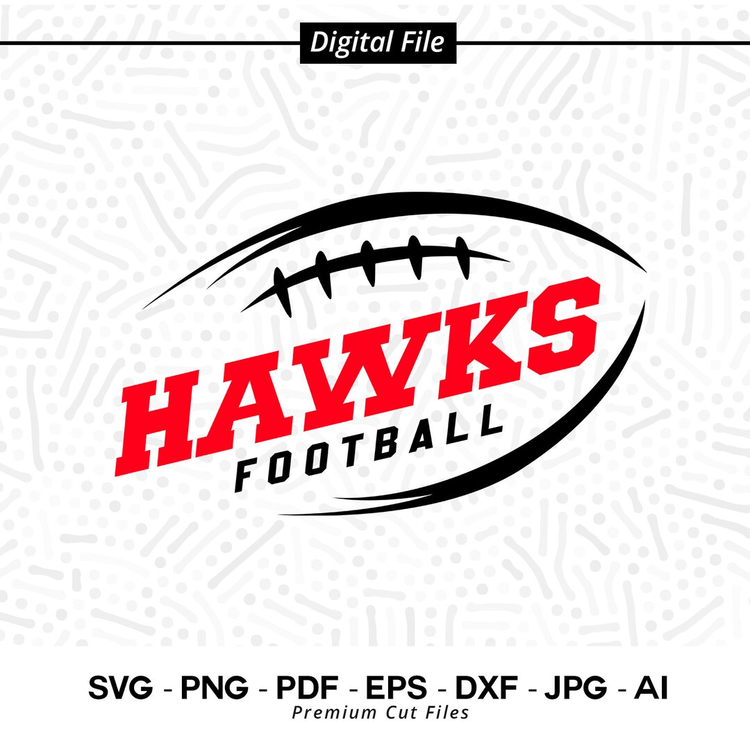 Hawks Football SVG, Hawks Svg, Hawk Svg, Football Svg, Hawks Cheer Svg ...