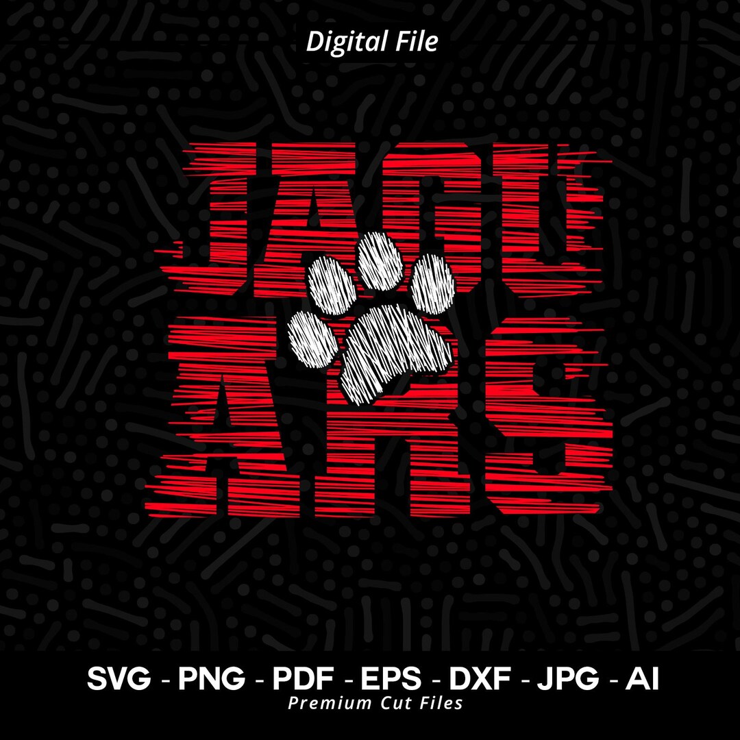 Jaguars Paw SVG, Jaguars Mascot Svg, Jaguars Svg Png, Jaguars Shirt Svg ...