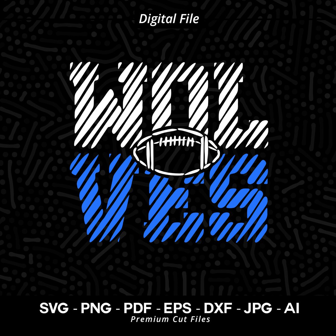 Wolves Football SVG PNG, Wolves Svg, Football Svg, Wolves Shirt Svg ...