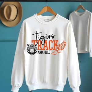 Tigers Track SVG PNG, Track and Field Shirt Design, Tigers Team Logo ...