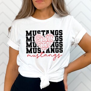 Stacked Mustangs SVG, School Spirit Team Mascot (digital Download) - Etsy