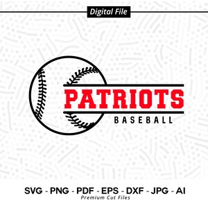 Baseball SVG PNG, Patriots, Baseball, Svg, Patriot Baseball, Patriot ...