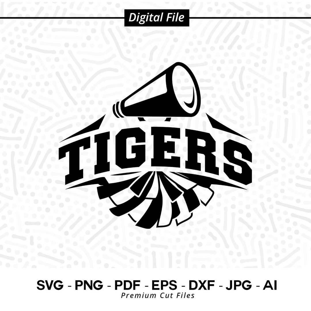 Tigers Cheer SVG PNG, Tigers Mascot Svg, Tigers Svg, Tigers Shirt Svg ...