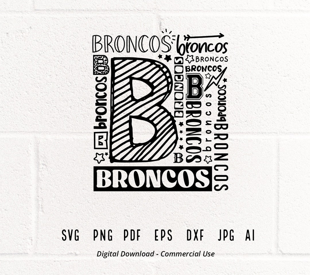 Bronco Svg, Bronco, Broncos, Svg, Png, B, Sublimation, Clipart, Cricut ...
