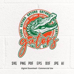 Gators SVG PNG, Gators Face Svg, Gators Mascot Svg, Gators Cheer ...