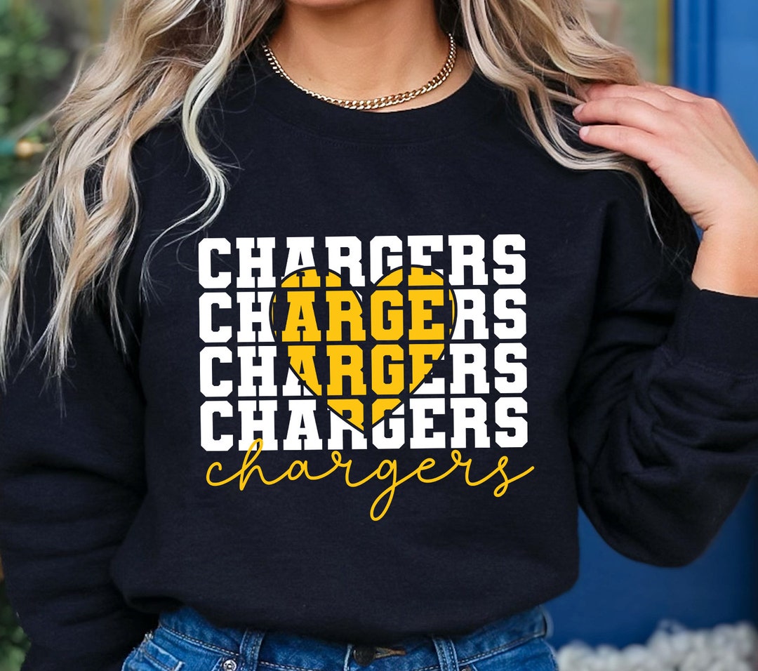 Stacked Chargers SVG Chargers Mascot Svg Chargers Svg - Etsy